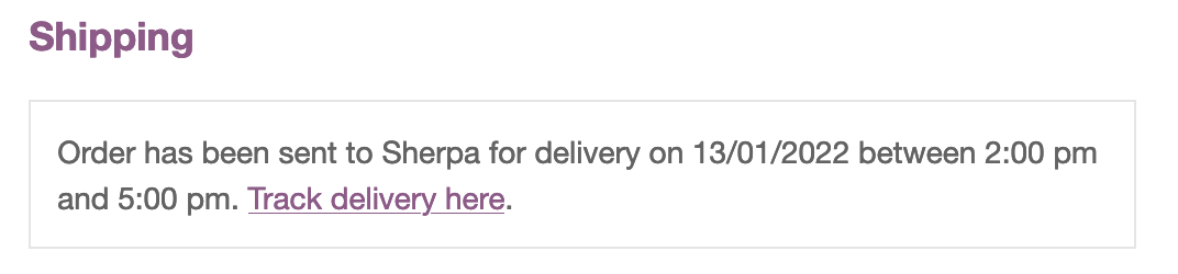 Sherpa Delivery for WooCommerce WordPress Plugin Updates